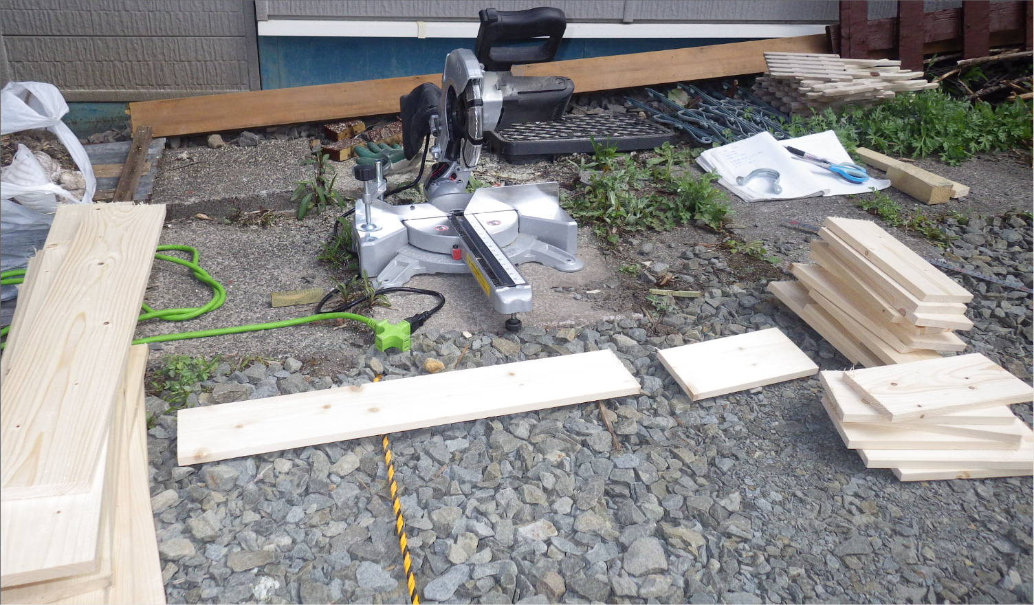 塀の作成 - cafe ku-pe